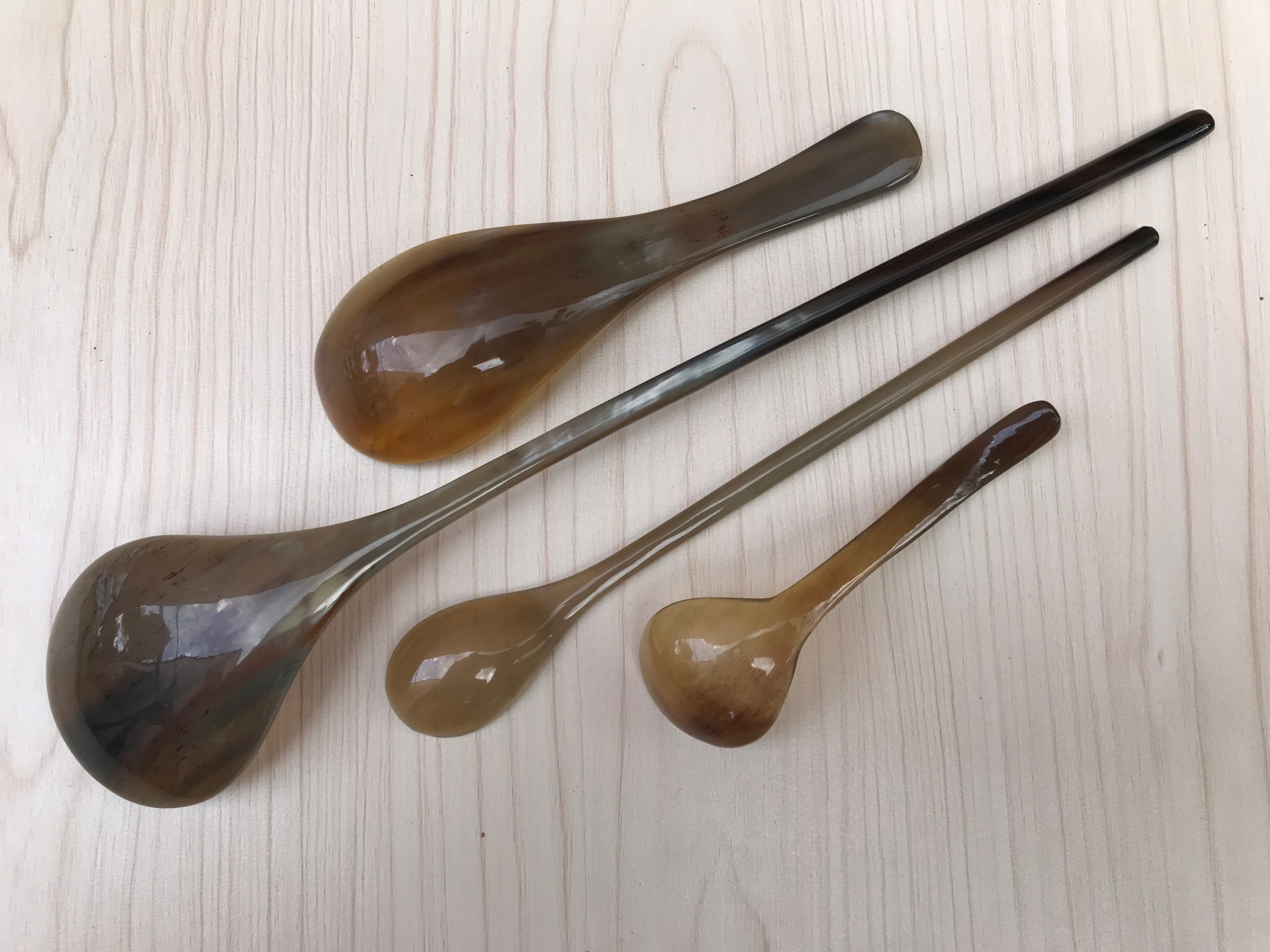 Combo 4 Horn Spoons Buffalo Horn Spoon Handmade Buffalo Horn - Etsy