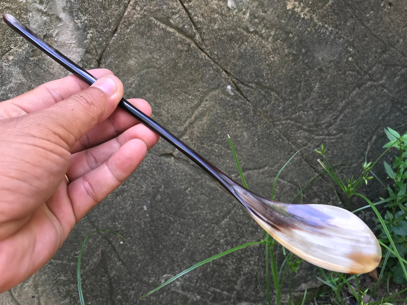 Combo 2 Big Horn Spoons Buffalo Horn Spoon Handmade Buffalo - Etsy
