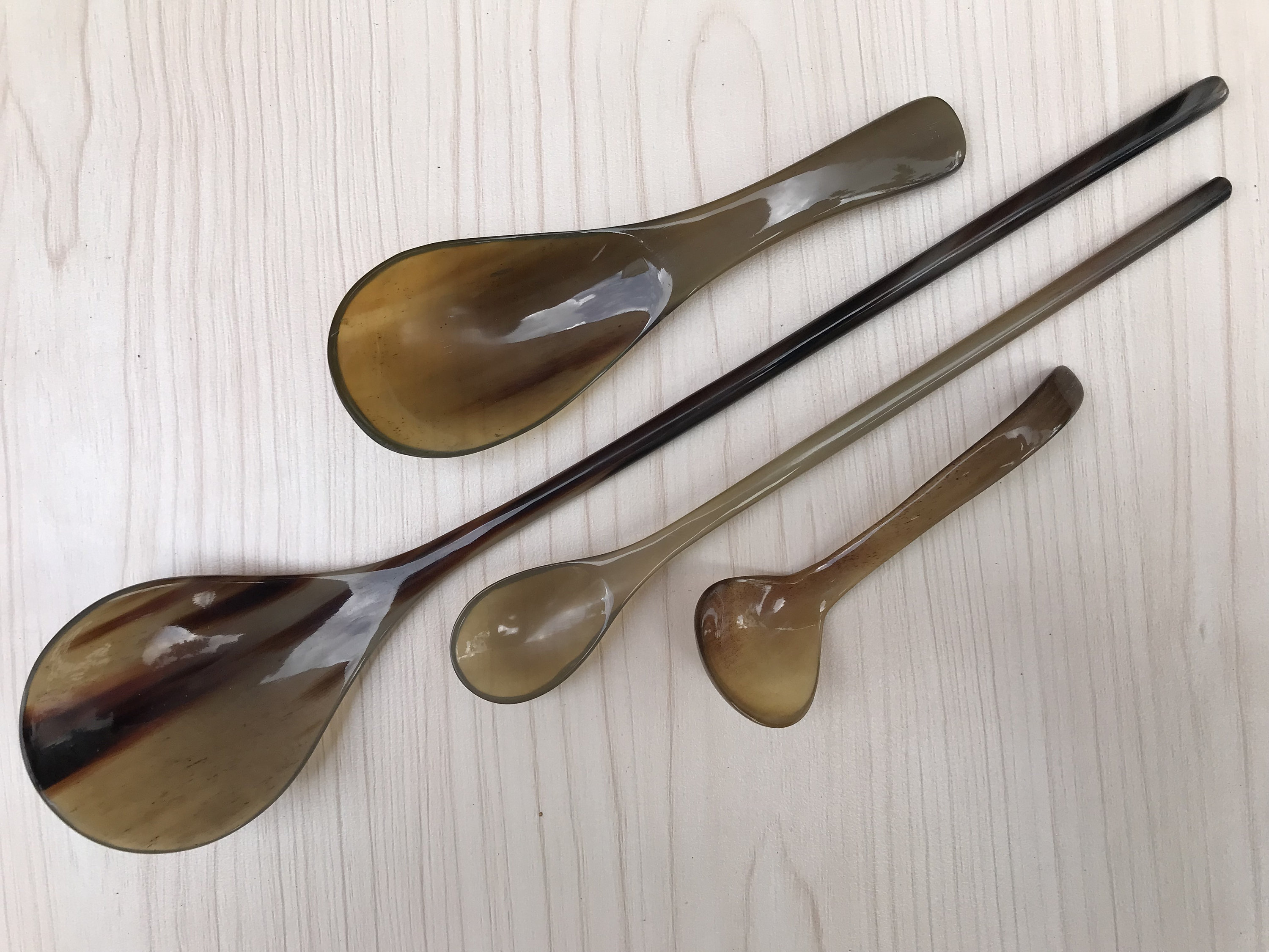 Combo 4 Horn Spoons Buffalo Horn Spoon Handmade Buffalo Horn - Etsy