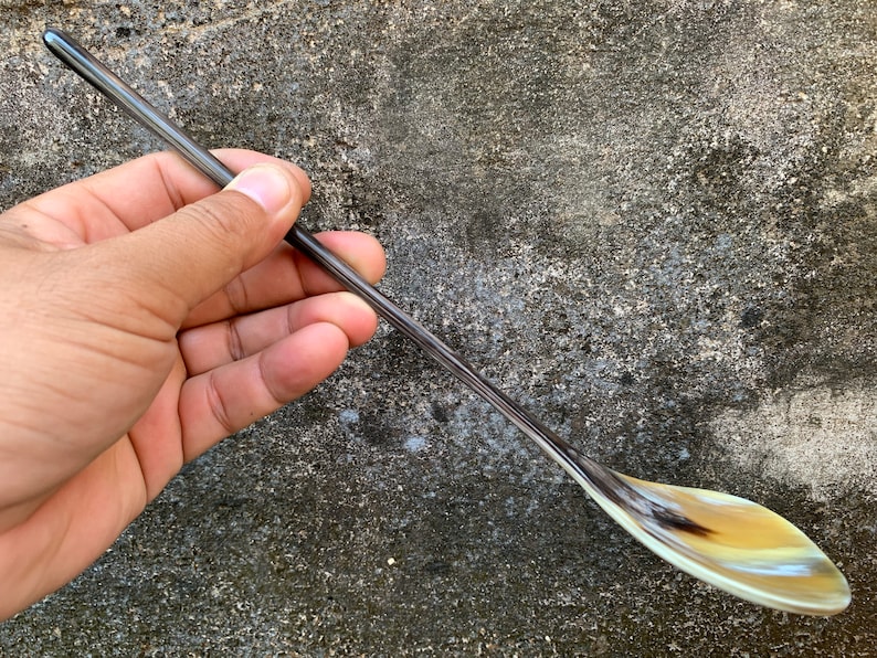 Combo 5 Horn Spoons Spoons Collection Buffalo Horn Spoon - Etsy