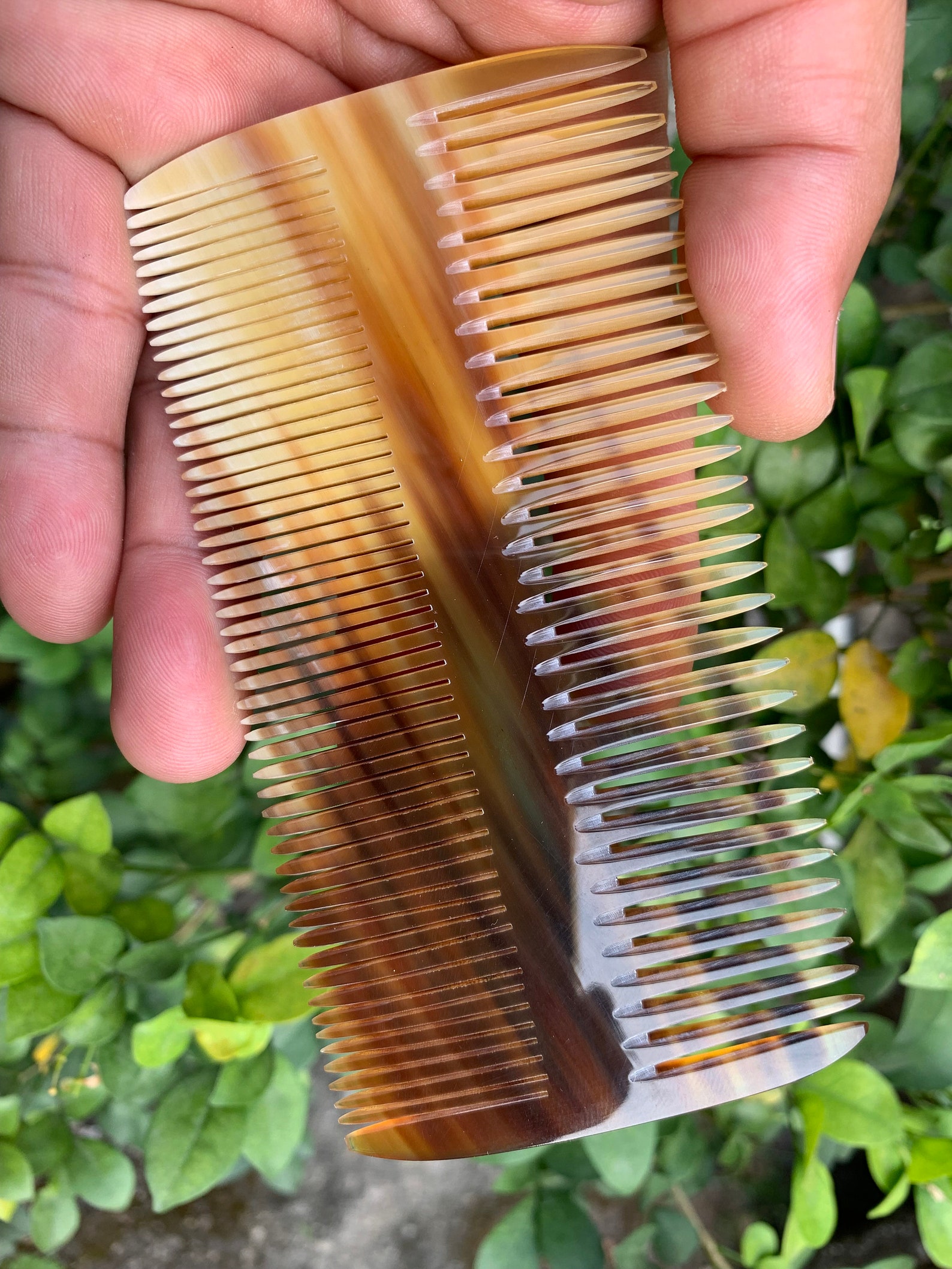 Big Size Buffalo Horn Comb, Comb for Hair, Horn Comb, Anti Static Comb ...