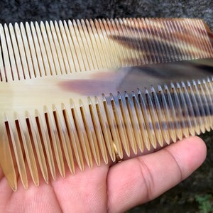 Big Size Buffalo Horn Comb, Comb for Hair, Horn Comb, Anti Static Comb ...