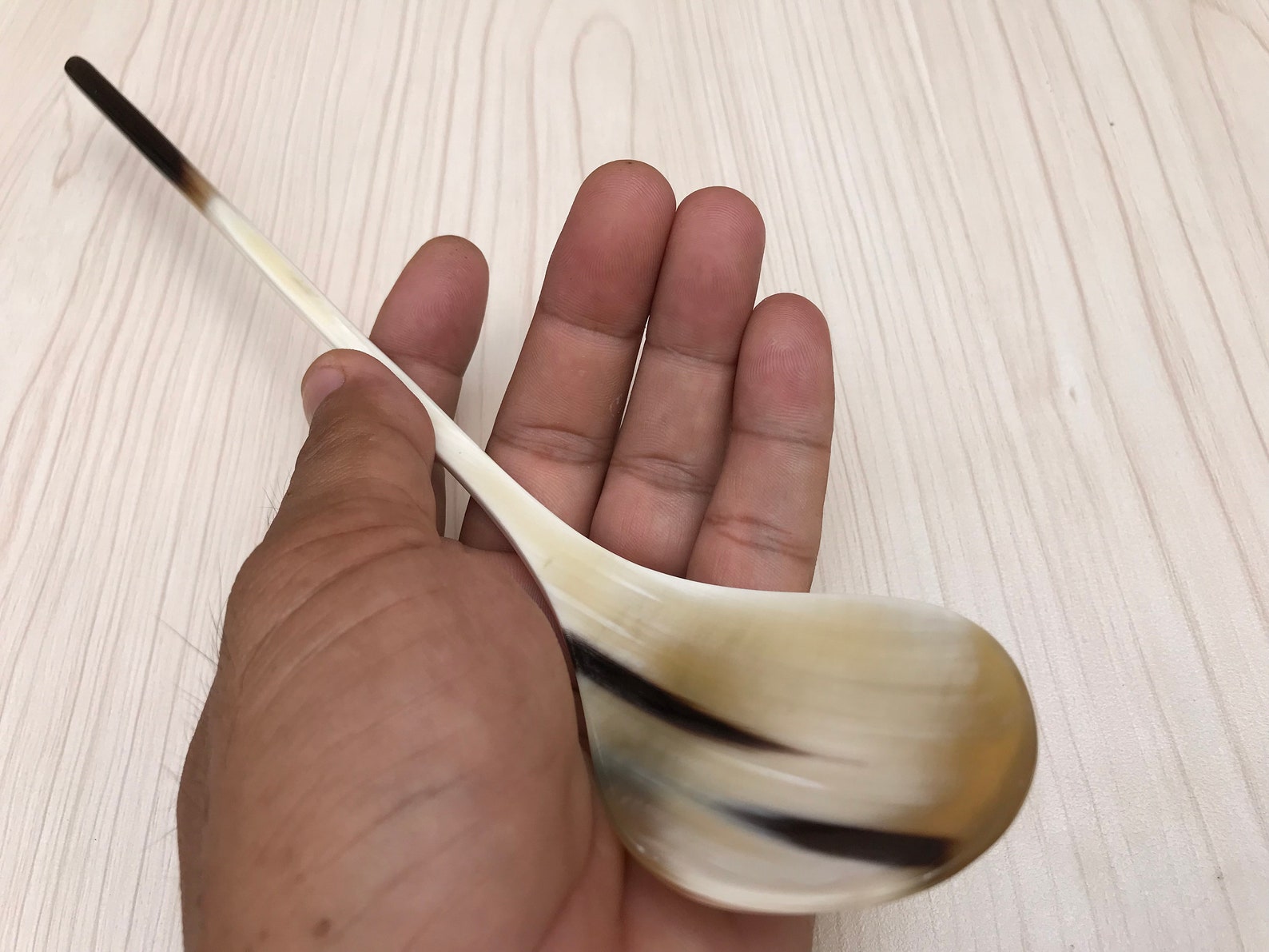 Combo 2 Big Horn Spoons Buffalo Horn Spoon Handmade Buffalo - Etsy