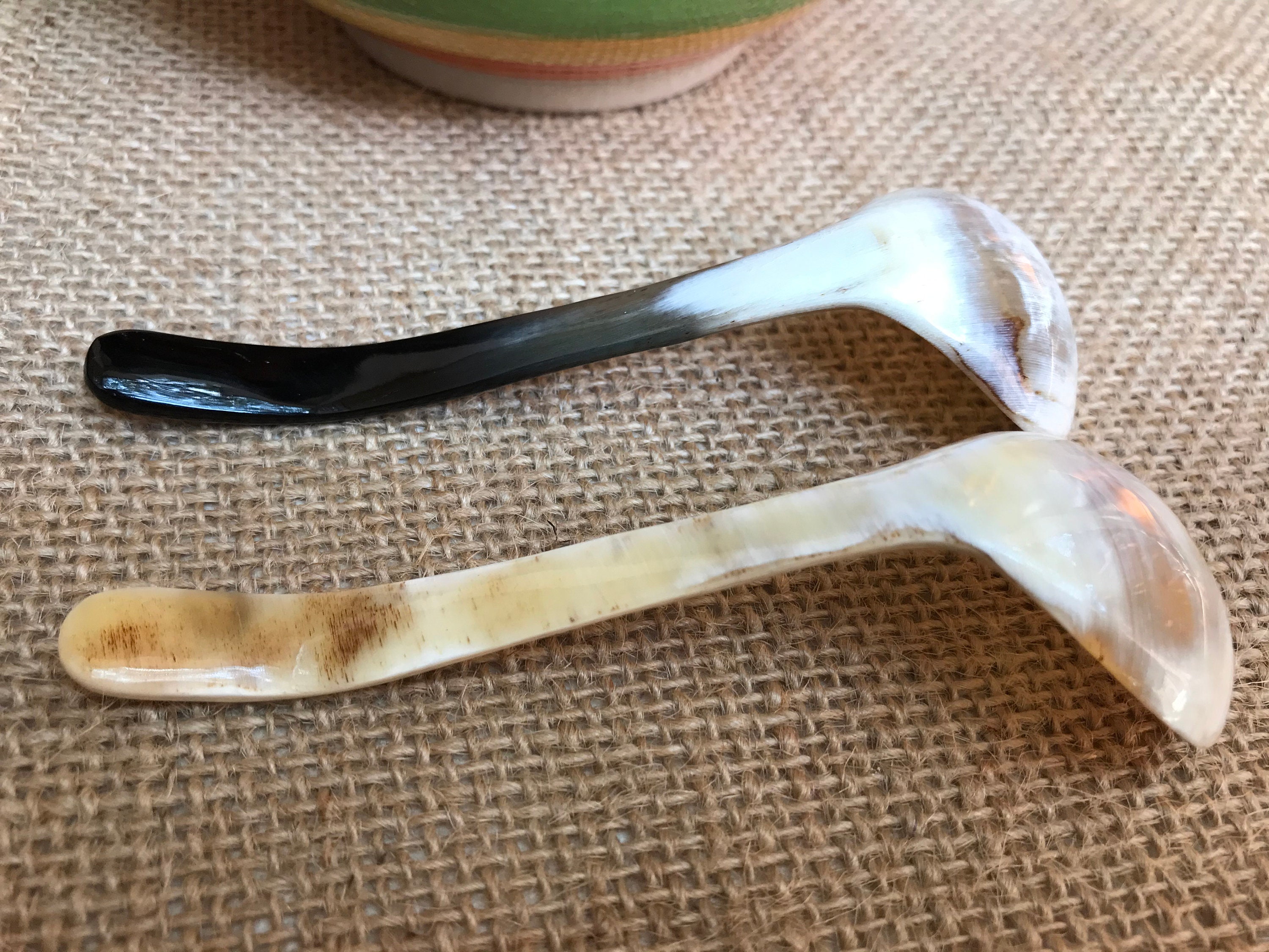 2 Spice Spoons Mini Buffalo Spice Spoon Set Buffalo Horn - Etsy