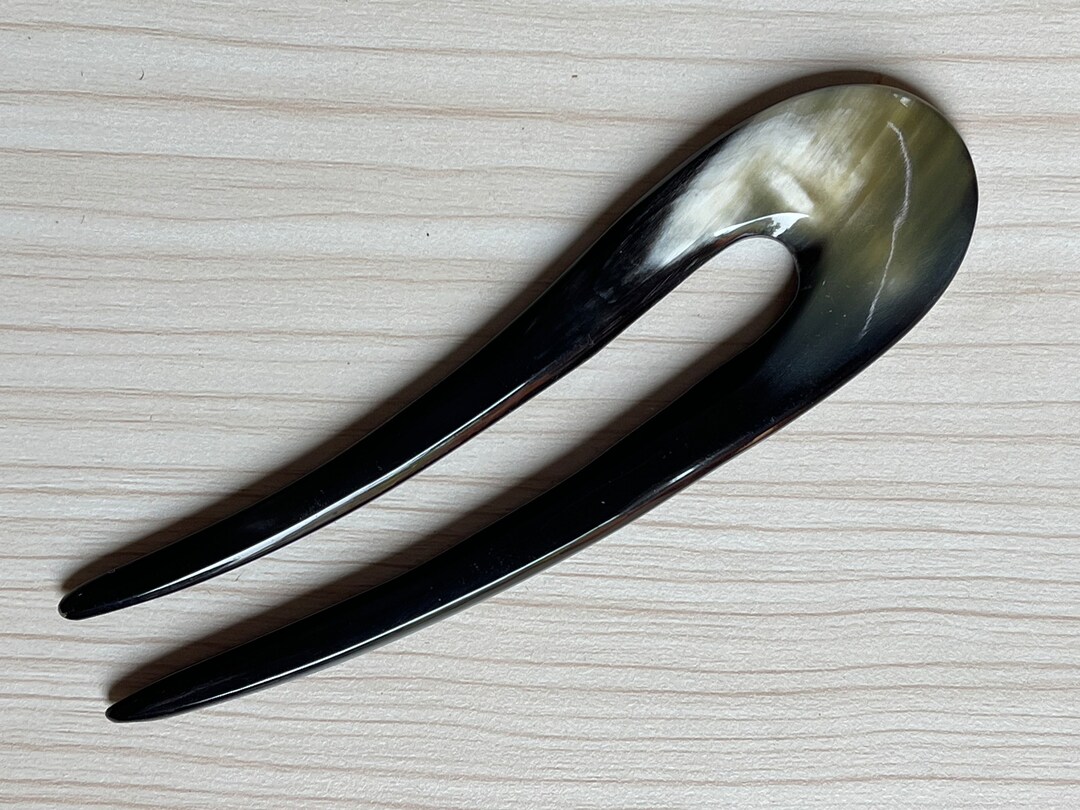Beautiful Horn Hair Fork, Buffalo Horn Jewelry, Matiss Hair Fork, Horn ...