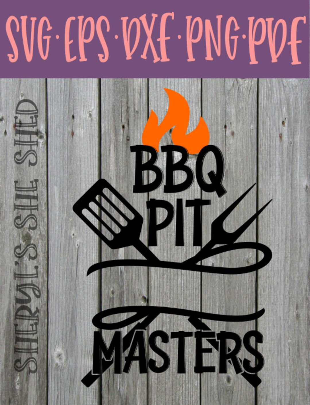 BBQ Pit Masters Design for Apron or Kitchen SVG Eps PNG Pdf Dxf ...