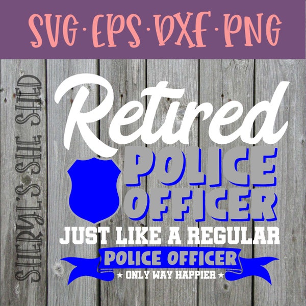 Retired Police Officer Png - Etsy