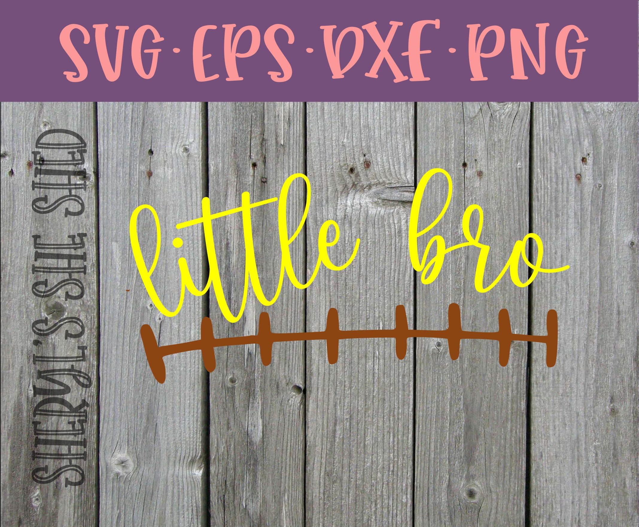 Mama Little Sis Little Bro Football Bundle SVG eps PNG dxf | Etsy