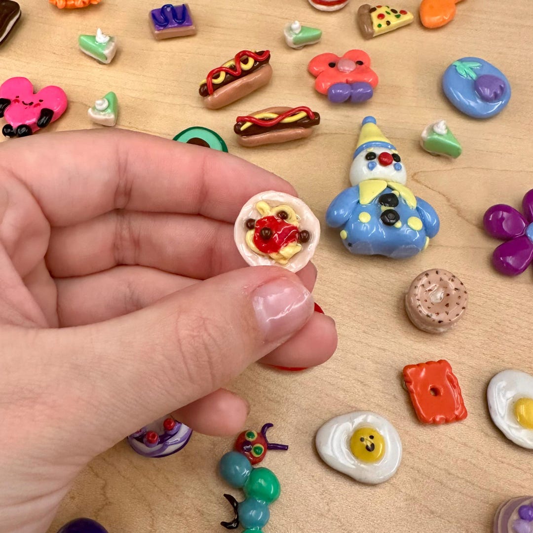 Spaghetti Clay Magnet - Etsy