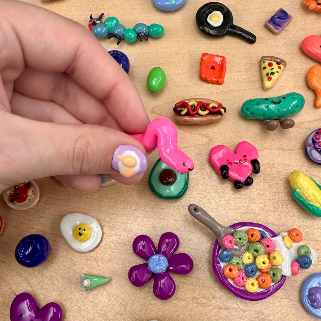 Inch Worm Clay Magnet - Etsy New Zealand