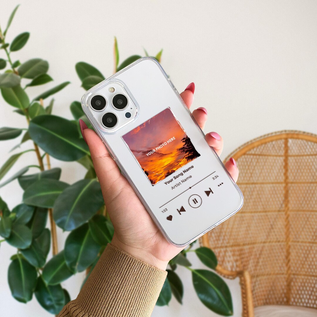 Personalised Album, Spotify Custom Clear Phone Case Unique Gift for ...