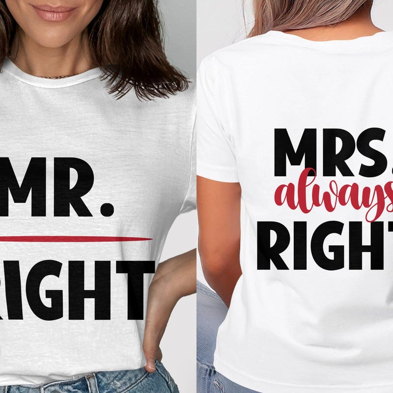 Mr and Mrs Right - Etsy
