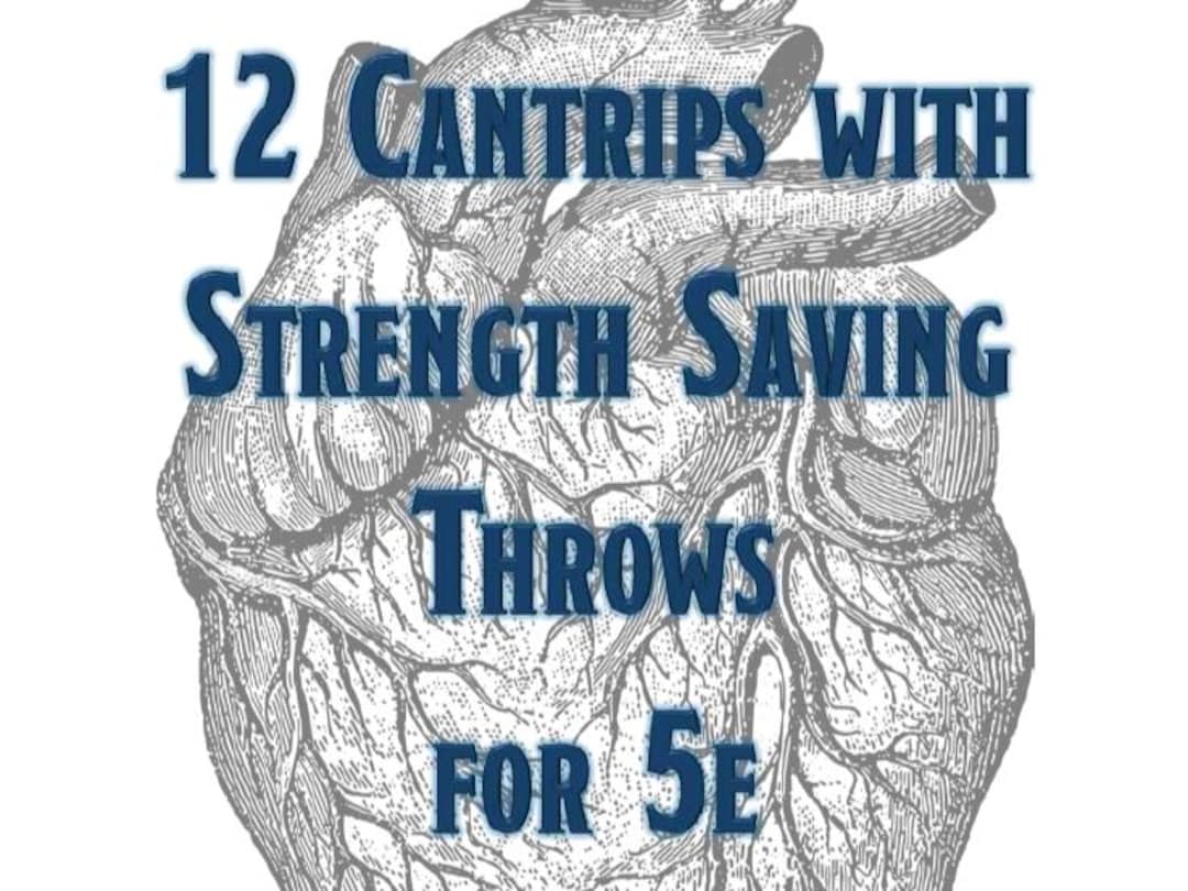 12 Strength Save Cantrips for Dnd 5e – Spellbook PDF for Wizards ...
