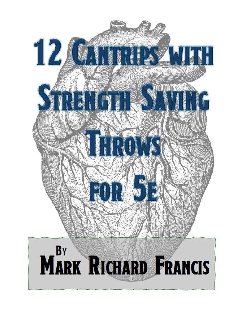 12 Strength Save Cantrips for Dnd 5e – Spellbook PDF for Wizards ...