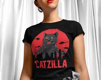 Catzilla T Shirts - Etsy