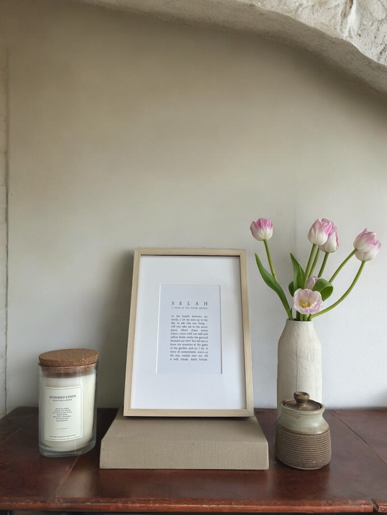 Selah – Original Poetry Print – A5 - Etsy