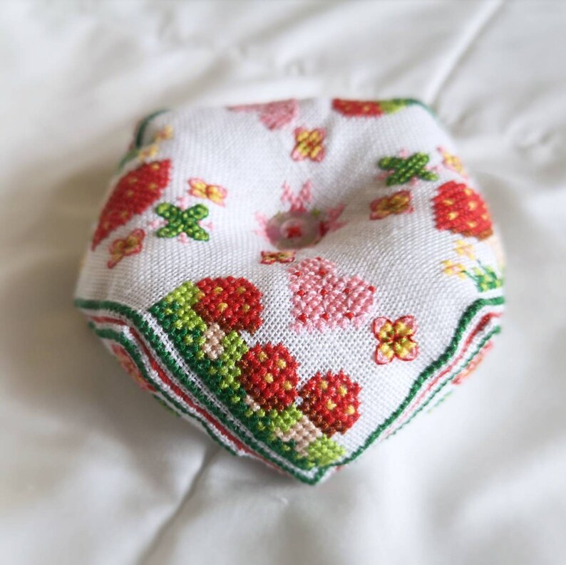 Friendly Funghi Biscornu Cross Stitch Pattern PDF Only - Etsy