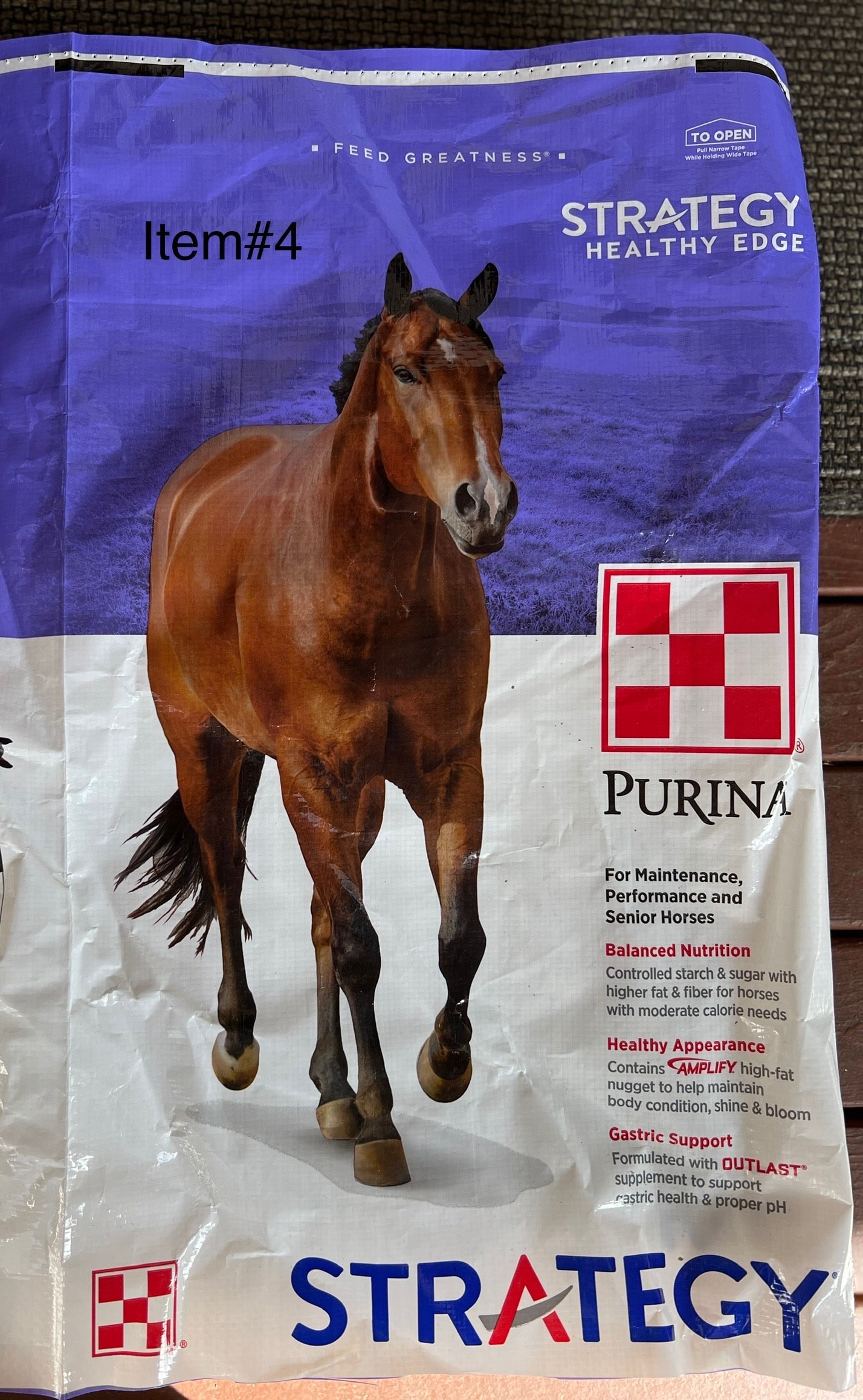 Upcycle Farm Feed Bag Tote With Cloth Handles Cow, Horse, Chicken, Farm ...