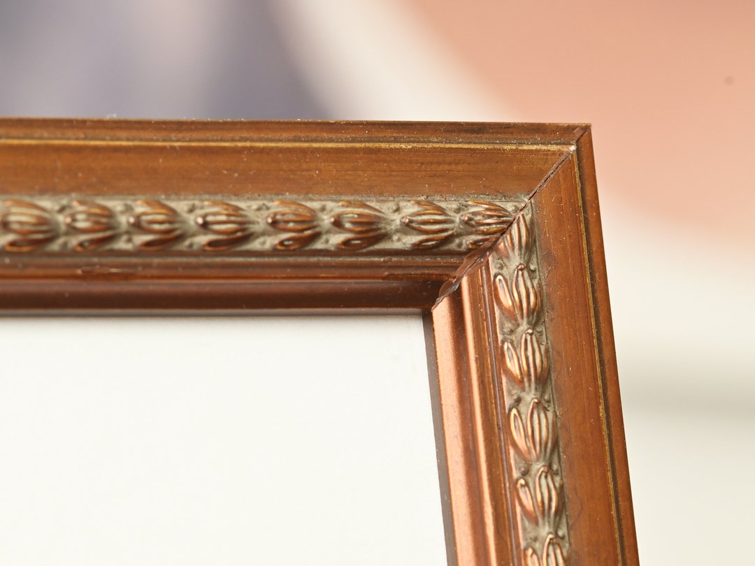 Rustic Dark Gold Finish on Ornate Classical Motif Pattern | Picture ...