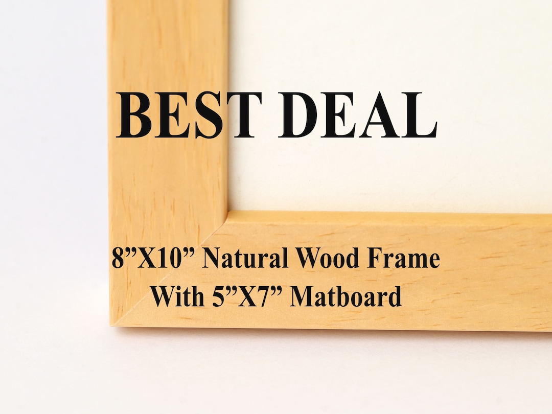 Natural Wood 8 X 10 Frame High Quality Our Best Value - Etsy