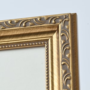 Photo Frame - Gold With Vintage Design and Brushed Finish | 8x10, 11x14 ...