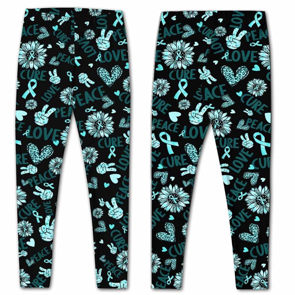 Pots Postural Orthostatic Tachycardia Syndrome Awareness Ribbon Leggings