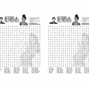 Actors and Actresses (recent) Inspired Word Searches 2 Pack - Set of 2 ...