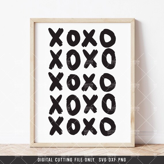 XOXO Svg Png Dxf Digital Cut File Printable Art Print Love - Etsy