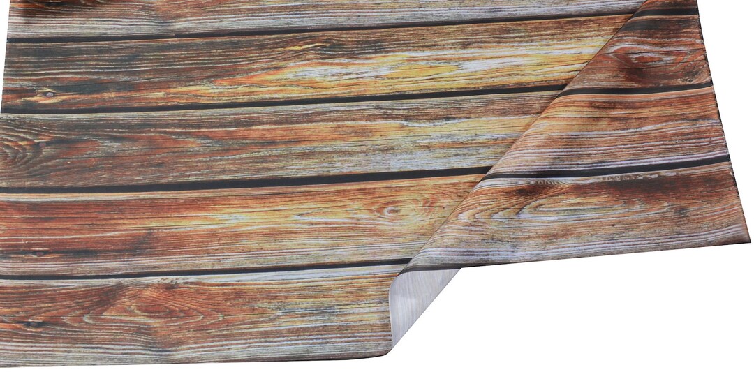 Off-cut Wood Slat Cabin Print Fabric - Rustic and Warm Textile for ...