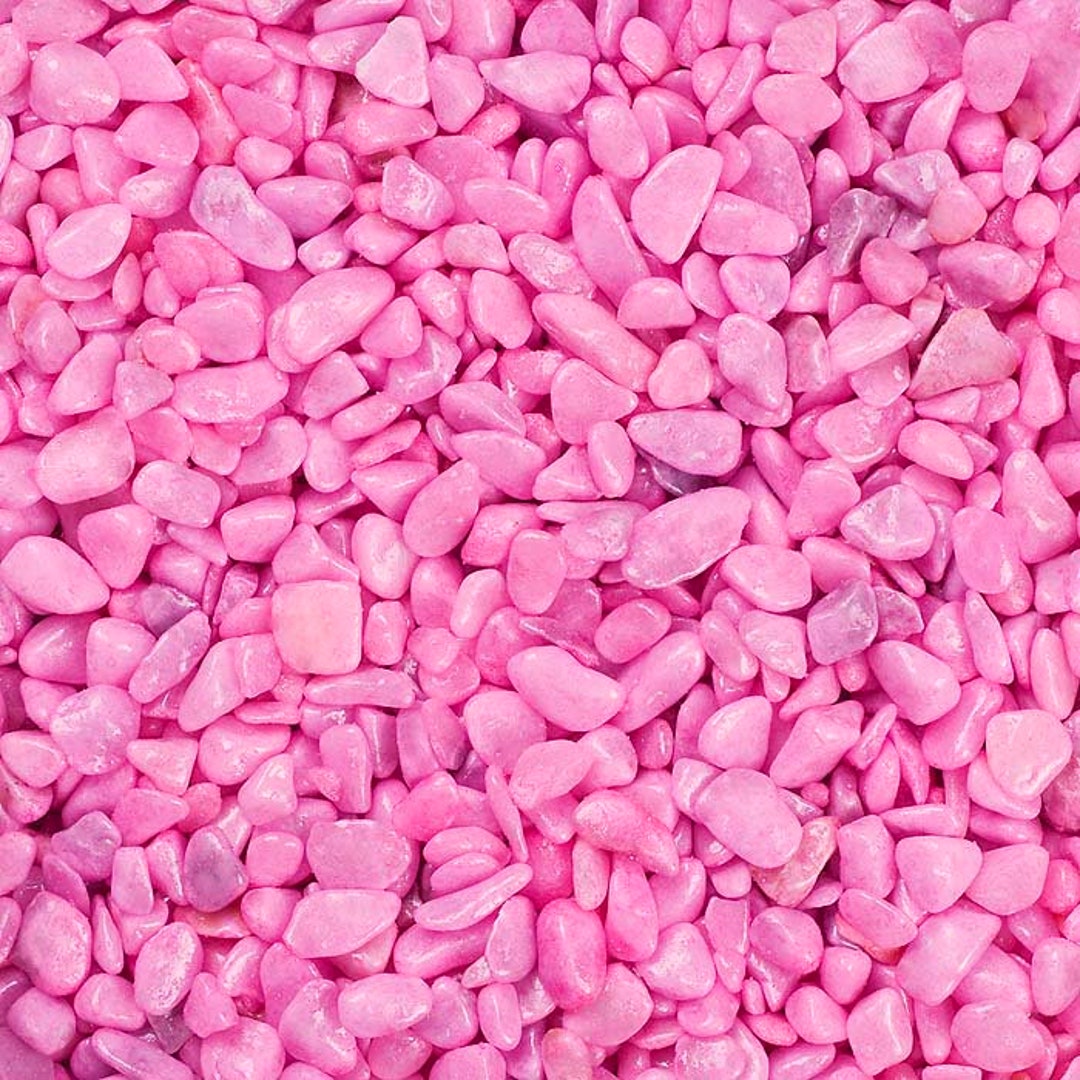 Pink Coloured Nuggets - 6-8mm - 1kg Pack - Versatile Decorative Accents ...