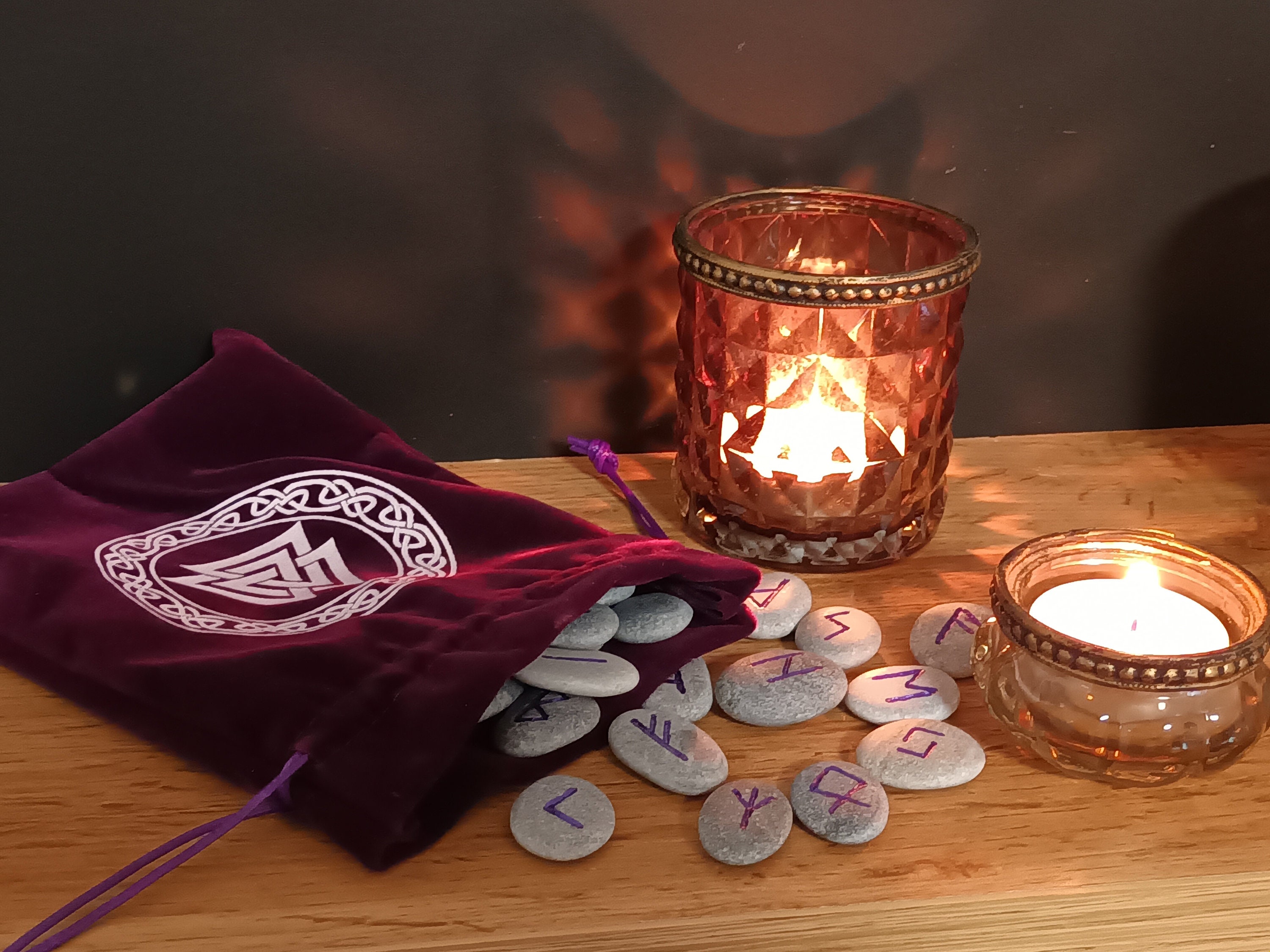 Elder Futhark Rune Set Handmade Mediterranean Stones Runes - Etsy