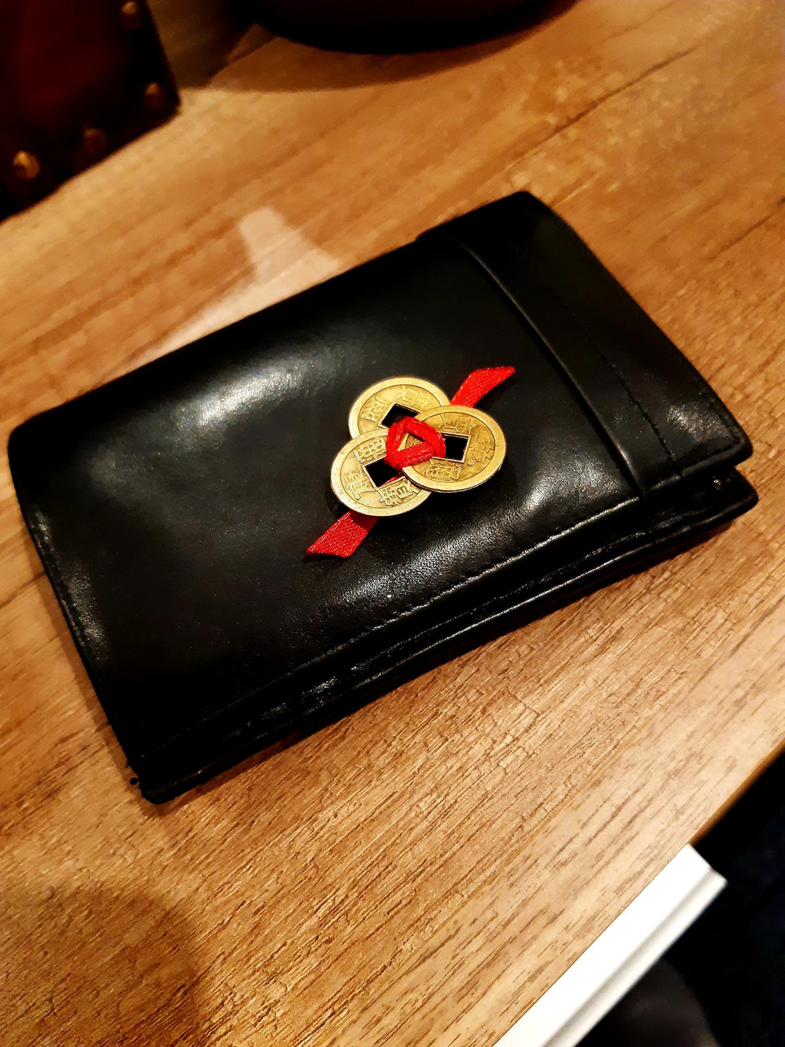 Feng Shui Money Luck Talisman 3-coins Tied Attract Wealth - Etsy