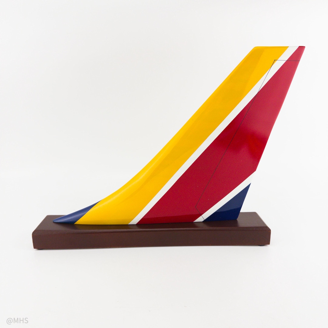 Southwest Airlines Aircraft Tail Flashes Fin Hand Carved and Hand ...