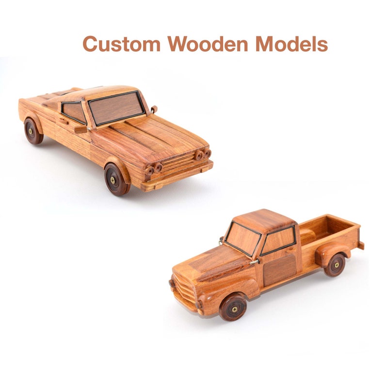 Handmade Wooden Model Car - Etsy