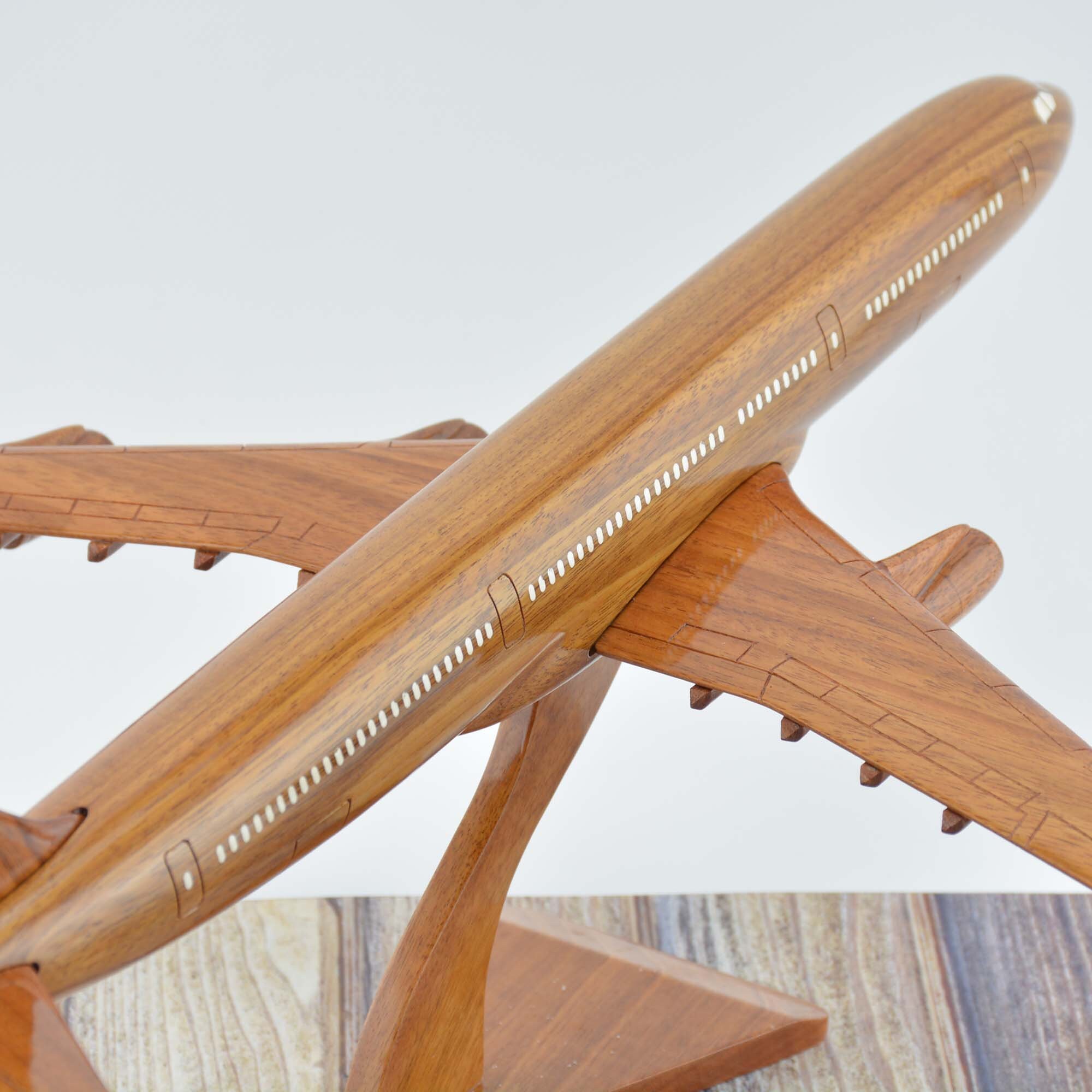 Airbus A340 Wooden Airplane Model Engraved A340 Model Best Gift for ...