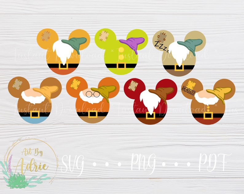 Mouse Shaped SVG Set | Fairest Princess Sidekick Collection | Digital ...