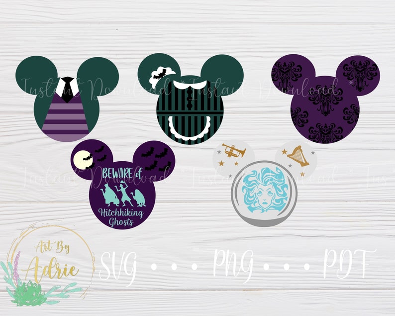 Mouse Shaped SVG Set | Foolish Mortals | Classic Attraction | Digital ...