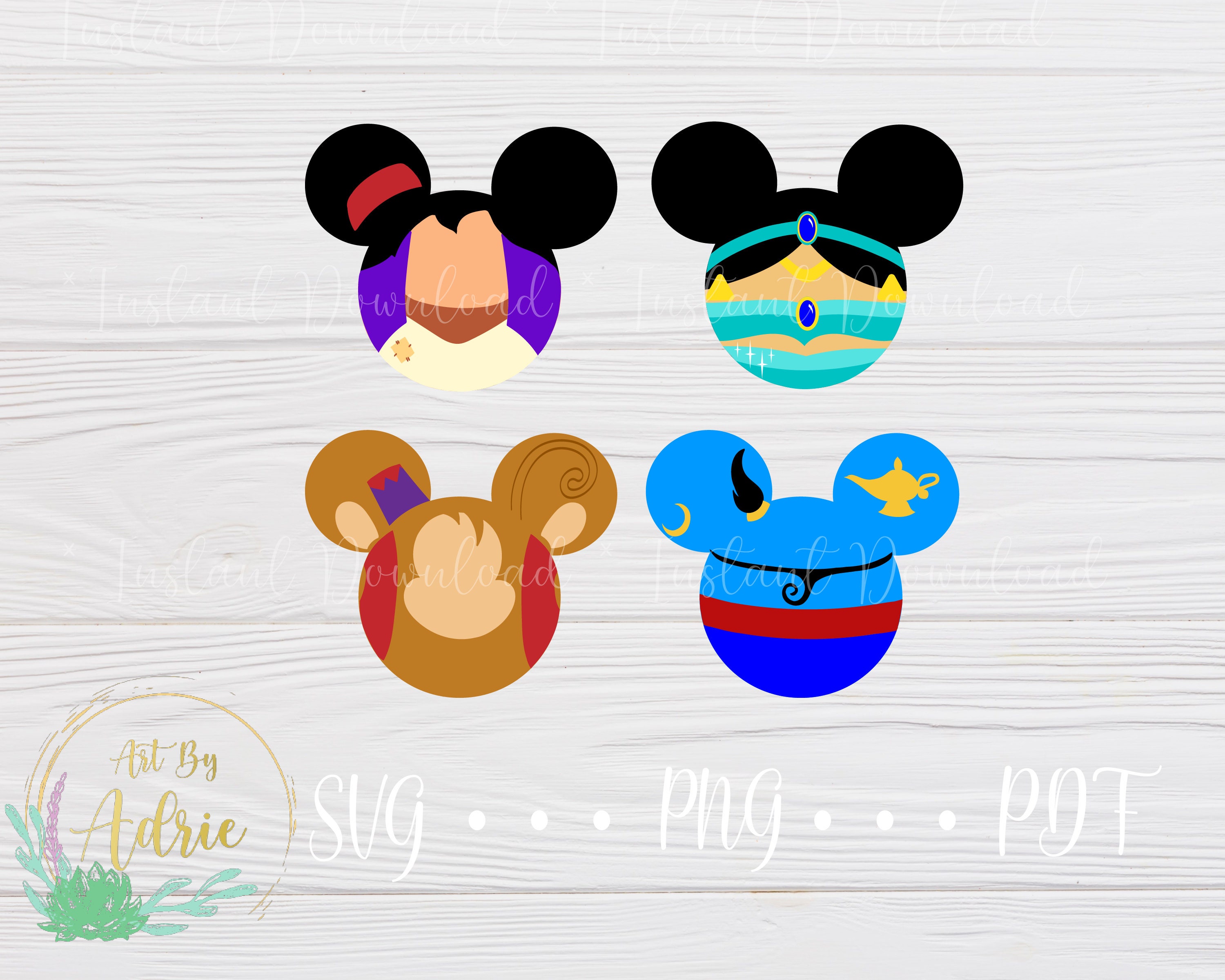 Mouse Shaped SVG Set Arabian Princess Set Custom Art - Etsy UK