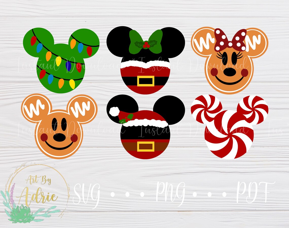 Mouse Shaped SVG Christmas Collection Digital Download - Etsy