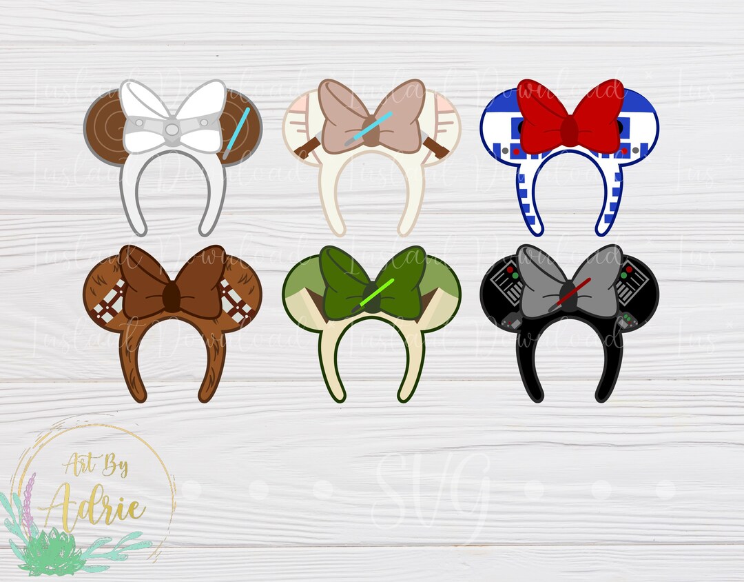 Galaxy Mouse Headband SVG | Digital Download Files | Custom | for ...