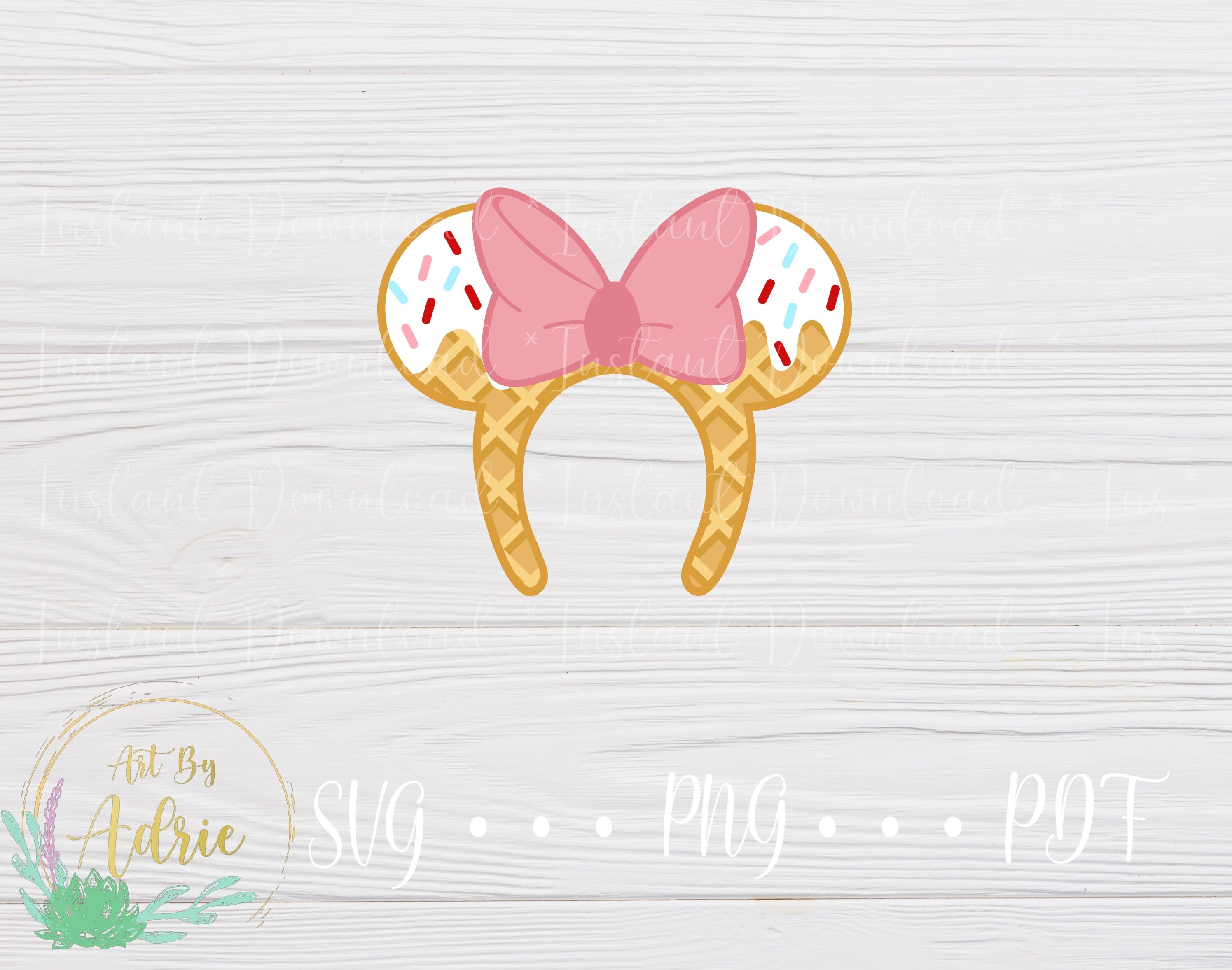 Ice Cream Cone Mouse Head SVG Set Classic Mouse Set - Etsy