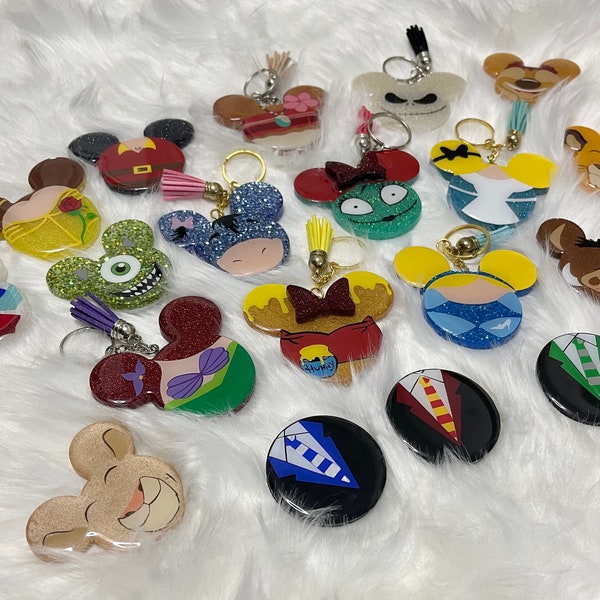 Custom Resin Keychain - Etsy