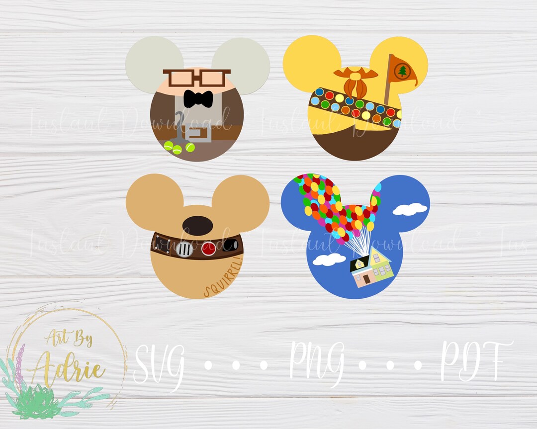 Mouse Shaped SVG Set | Balloon House Set | Digital Download Files ...