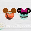 Mouse Shaped SVG Set Fab 5 Classic Mouse Digital Download Files Custom ...