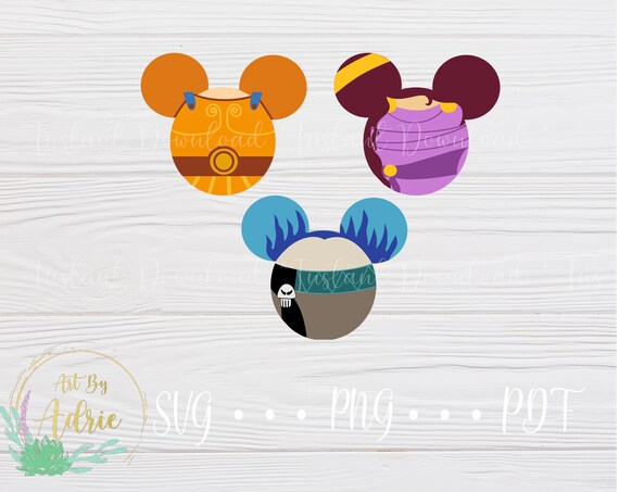 Mouse Shaped SVG Set Hero and Damsel in Distress Set - Etsy