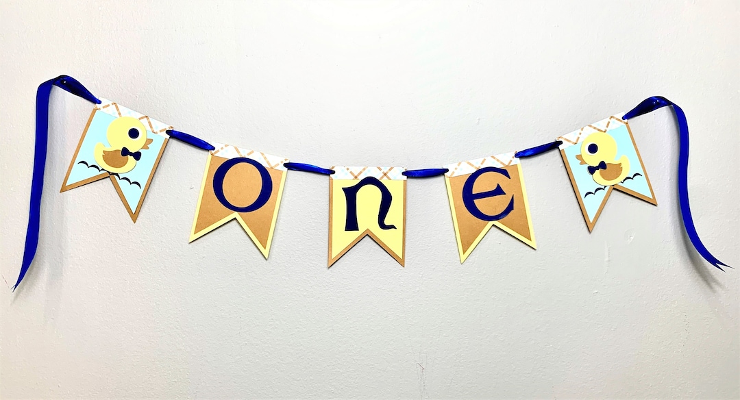 First Happy Birthday Banner / ONE Banner / 1st Birthday Decoration ...