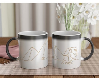 Line and Pyramid Mug - Etsy