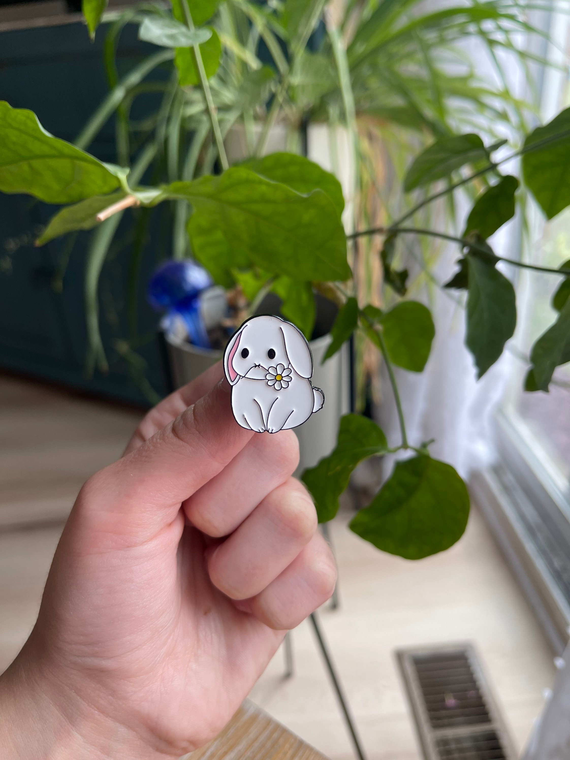 Kawaii Bunny Enamel Pins - Etsy