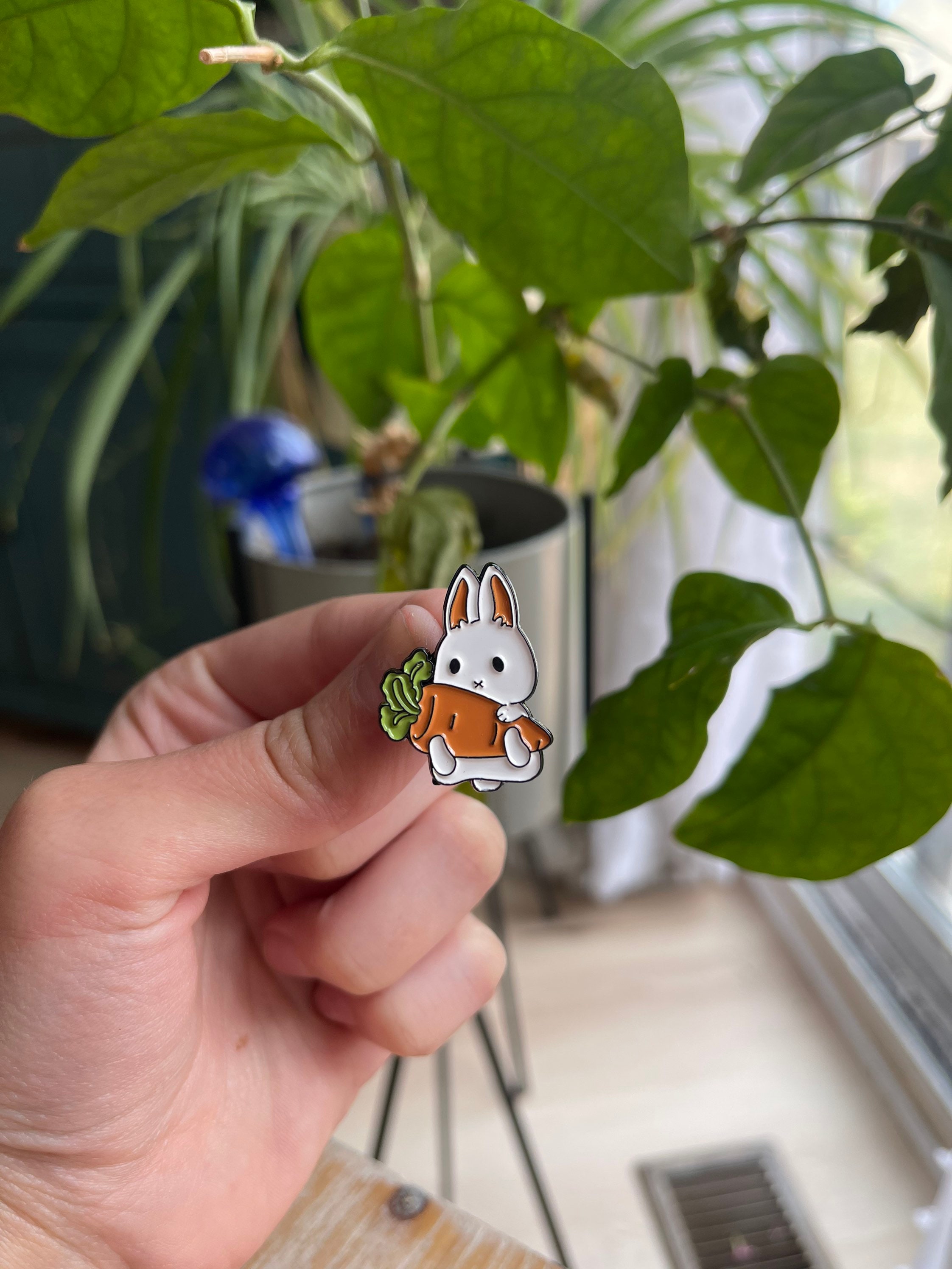 Kawaii Bunny Enamel Pins - Etsy