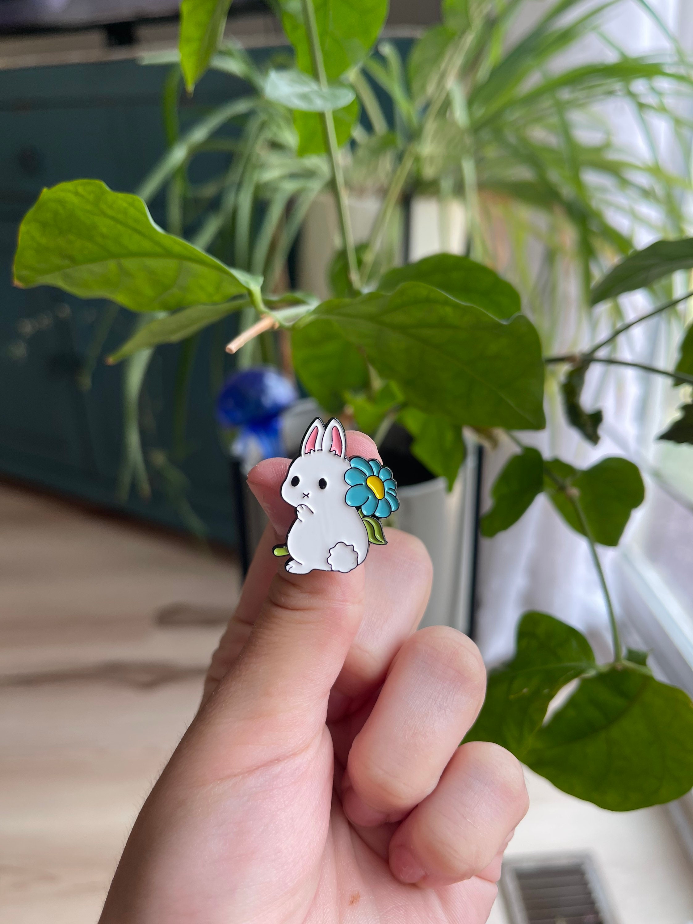 Kawaii Bunny Enamel Pins - Etsy